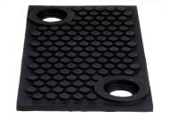 China Solid Rubber Vibration Isolation Bearing for Metro Railway 50mm Thickness for sale