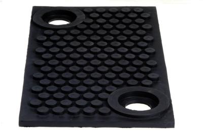 China Solid Rubber Vibration Isolation Bearing for Metro Railway 50mm Thickness for sale
