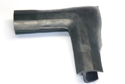 China Custom EPDM Molded Rubber Parts 70 Shore A Container Door Gasket Corners and End Pieces for sale