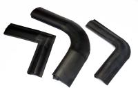 China Fire Resistant EPDM Rubber Corners for Rail Vehicle Window Seals 90 Degree for sale