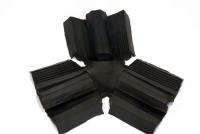 China Customized Extrusion Rubber Seal , Black EPDM Door Corner Seals for sale