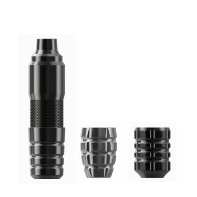 China Black Color Tattoo Pen Machines Portable Rotary Powerful With Motor for sale