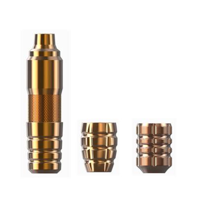 China Gold Color Wireless Tattoo Rotary Pen Machine Portable For Body Art for sale