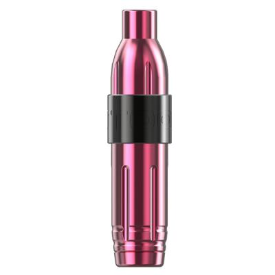 China Rose Red Color Tattoo Pen Type , Wireless Cartridge Tattoo Gun 124mm Length OEM for sale