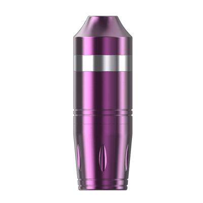 China Purple Color Short Pen Tattoo Machine With 3.8MM Stroke Powerful Coreless Motor for sale
