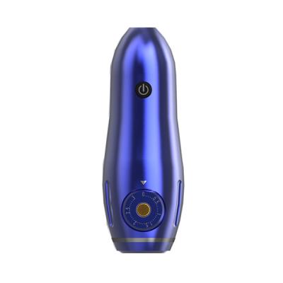 China Blue Color Short Tattoo Pen , Wireless Tattoo Rotary Pen For Professional Artists for sale