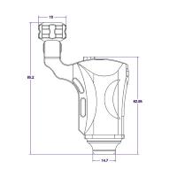 China Blue Color Grip Tattoo Machines Rotary Wireless With Low Noise Design for sale