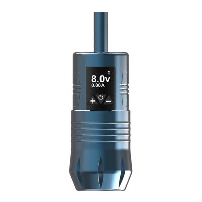 China Blue Color Metal Tattoo Grips Wireless RCA Connection Aluminum Material for sale