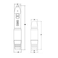 China Rechargeable Tattoo Wireless PMU Pen With RCA Interface Connector Together for sale