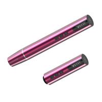 China Custom Logo Makeup Tattoo Machine Wireless Rotary PMU Pink Color for sale