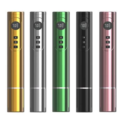 China Customized 800mah Lightweight Digital Display Wireless Battery Tattoo Machine Rotary Tattoo Pen For Body Art for sale