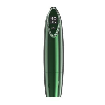 China Green Color Rechargeable Tattoo Gun , Wireless Rotary Tattoo Pen 1600mAh Capacity for sale