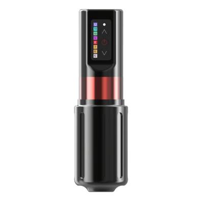 China Black Red Color Wireless Tattoo Machine Portable With Coreless Motor for sale