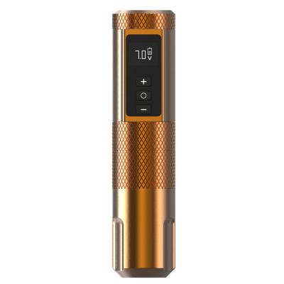 China Gold Color Wireless Tattoo Machine 10V 12000 RPM Battery Capacity 2400mAh for sale
