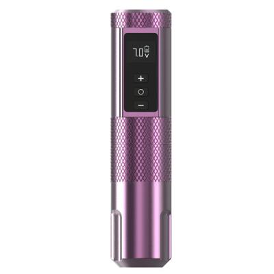 China Wireless Pmu Pen Machine 10V 12000 RPM Purple Color For Makeup Body Tattoo for sale