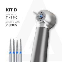 China KIT D Dental Handpiece With Diamond Burs High Speed Crown Preparation for sale