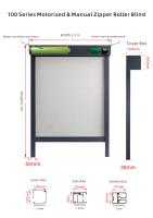 China 100 Series Zipper Roller Blind with Motorized & Manual Control, Power Outage Resistant, and Pull-Start & Auto-Stop Functions for sale
