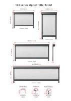 China 120 Series Zipper Roller Blind with Remote Control Operation and Brand Motor Stability for sale