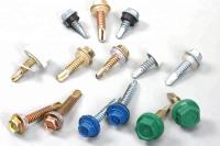 China Carbon Steel 1022 zinc plated hex washer head self drilling screw for sale