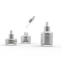 China 15 30 50ml Frosting Essential Oil Container Bottles Cosmetic Packaging With Dropper for sale