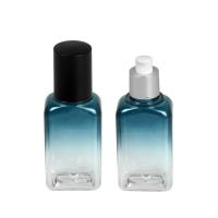 China 60ml 100ml 120ml Square Empty Plastic Bottles For Lotion Serum Bottle With Pump for sale