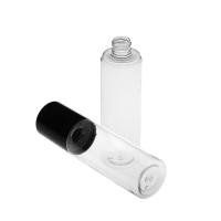 China Clear 6oz PET Cosmetic Bottle Toner 120ml With Cover 28/410 for sale