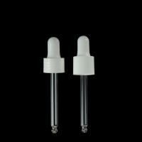 China 20/410 Dispensing Plastic Bottle Cap Nitrile Dropper White Dropper Caps For Essential Oil for sale