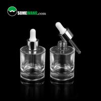 China 30ml Cosmetic Serum Glass Essential Oil Dropper 1.2in Amber Glass Essential Oil Bottles for sale