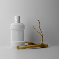 China 100ml Somewang White Mouthwash Bottle With Plastic Cap 44.5cm 142MM for sale