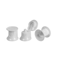 China Cosmetic Plastic UV Coating Flip Top Cap 7.8mm Plastic Bottle Lids Packaging for sale