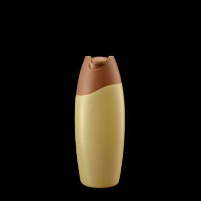China PE 200ml Empty Plastic Bottles Yellow Bottle Shampoo And Conditioner for sale