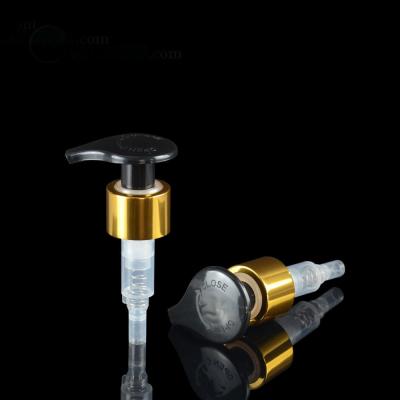 China Aluminium Cover Collar Plastic Lotion Pump Pump Hand Soap Dispenser 24 410 28 410 for sale