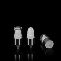 China 0.22 - 0.25cc Silver Aluminum Metallic Chrome Treatment Fine Mist Sprayer Pump 18/410 for sale