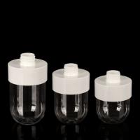 China 200ml 250ml 300ml PET Plastic Jars 28mm Plastic Lotion Jars With Pumps for sale
