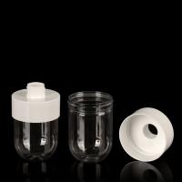 China 200ml 250ml 300ml PET Plastic Jars 28mm Plastic Lotion Jars With Pumps for sale