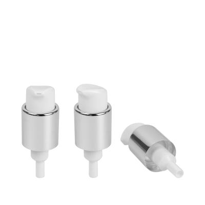 China Twist Actuator Cream Lotion Pump Left Right Metallic Chrome Plastic Treatment Pump 24/410 for sale