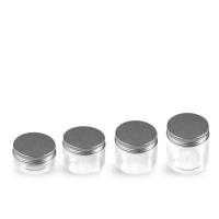 China 250g Screw Cap Plastic PET Plastic Jars Cookie Plastic Food Storage Jars With Metal Cap for sale