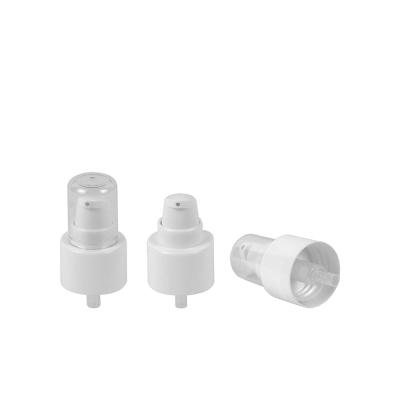 China 24MM Neck 0.23CC Cream Lotion Pump Double Wall Dispenser Treatment With Clear Overcap for sale