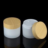 China 10g 20g 30g PP Cream Jar Packaging OEM Eye Cream Lid Bamboo Cosmetic Containers for sale
