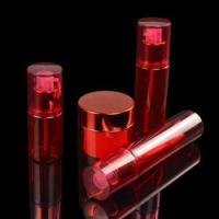 China Luxury 50ml Cosmetic Double Layer PET Plastic Jars UV Plating PET Cosmetic Containers for sale