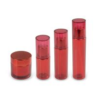 China Luxury 50ml Cosmetic Double Layer PET Plastic Jars UV Plating PET Cosmetic Containers for sale