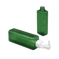 China 150ml 185ml PETG Cosmetic Bottle Square Shape Body Lotion Pump Bottle 24/410 for sale