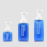 China 280ml 480ml 650ml PETG Cosmetic Bottle Square PETG Foam Soap Bottle for sale