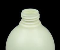 China 300ml 24/410 Soft Slope Bottle Skin Care Products White Hdpe Bottle for sale