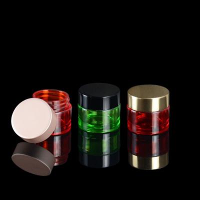China 15ml PETG Cosmetic Jar White Cream Jar For Cream Skin Care Cosmetic Packaging for sale