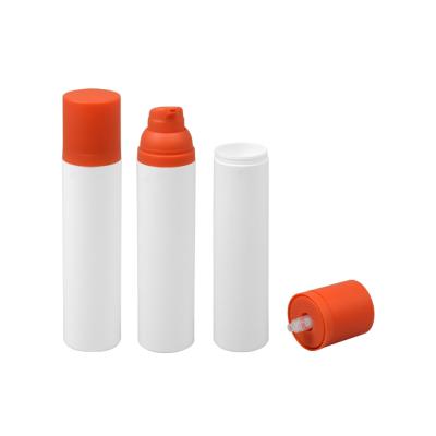 China Cylinder 20ml 100ml Airless Lotion Cosmetic Vacuum Pump Bottle For Face Cream for sale
