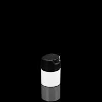 China Face Cream Clear Cylinder Round Airless Bottles With Aluminum Finish Treatment Pump for sale