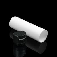 China Face Cream Clear Cylinder Round Airless Bottles With Aluminum Finish Treatment Pump for sale