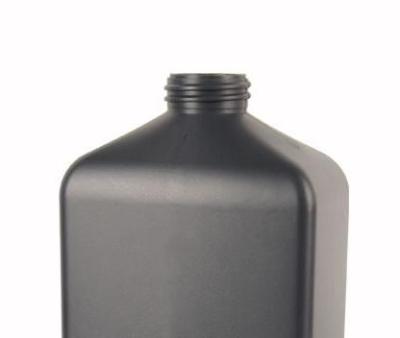 China 950ml 32/410 PE Cosmetic Bottle Flat Square HDPE Skin Care Pump Bottle for sale