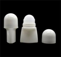 China 50g Flat Shape Roll On Deodorant Bottles Containers With PP Roller  60 X 48.5MM for sale